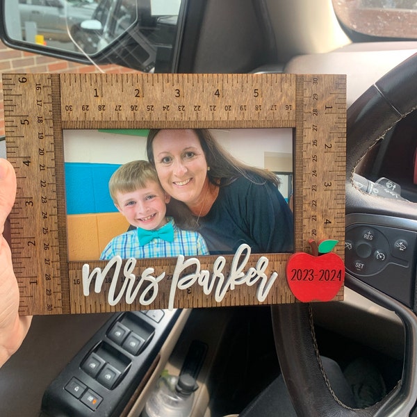 Teacher Class Photo Frame, Personalized Teacher Gift, Class Photo Frame ...