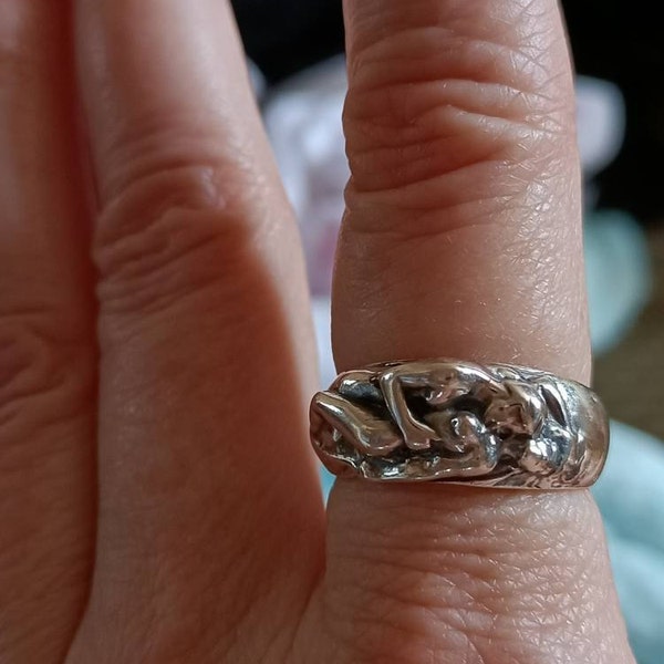 R001826 Genuine Sterling Silver Ring Solid Hallmarked 925 Lovers - Etsy