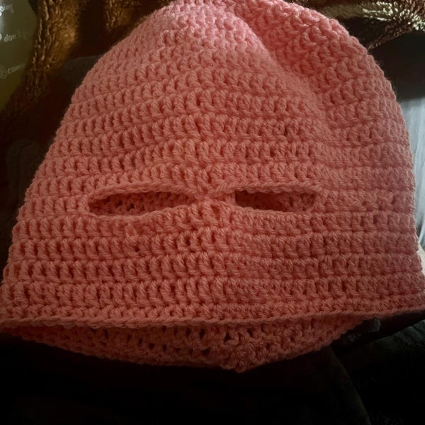 Easy Crochet Ski Mask Pattern: Balaclava Beanie (digital Download) - Etsy