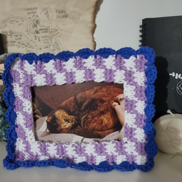 Crochet Photo Frame | Handmade Photo Frame | Stocking Filler ...