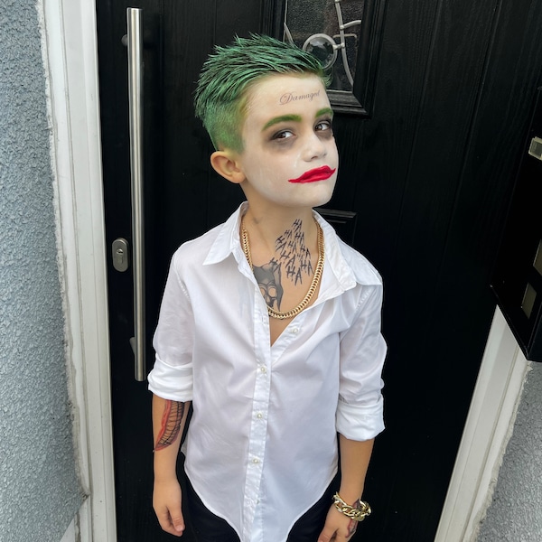 Fun Joker Tattoos, Great for Suicide Squad Fancy Dress as Part of Your ...