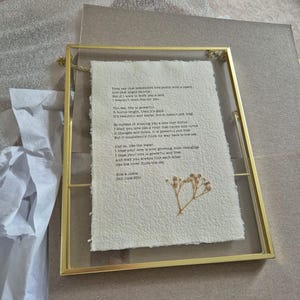 Custom Poem Print, Old Typewriter Font, Custom Poem, Framed Poem ...
