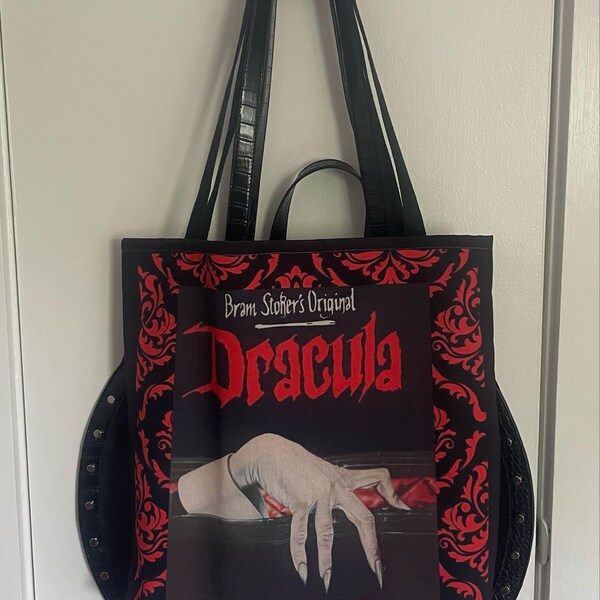 Bram Stoker Dracula Tote Bag, Goth, Gothic Style, Alt, Aesthetic ...