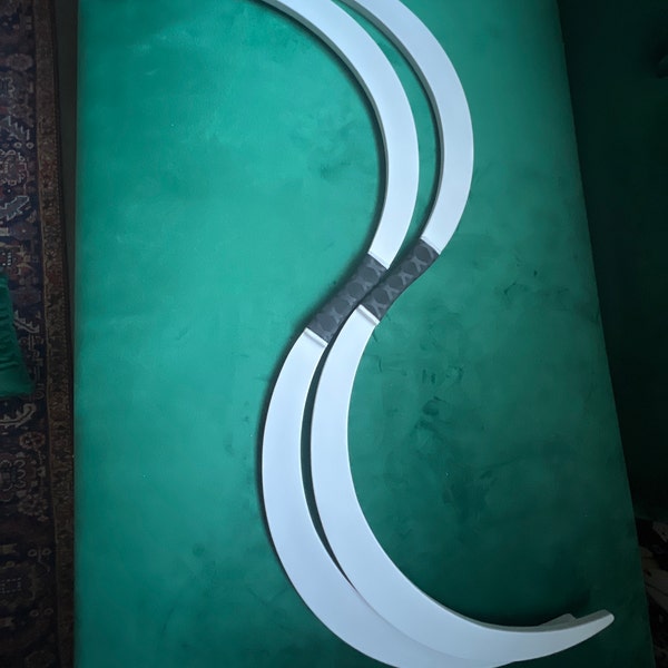 Wooden Buugeng UV Active Arctic Cyan, S Staff Handmade Flow Art Props ...