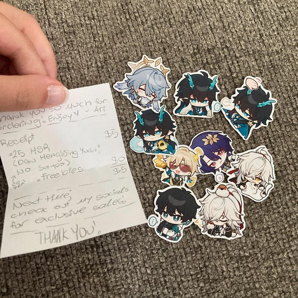 Honkai Star Rail HSR Beaded Character Keychains Dan Heng IL Bailu ...