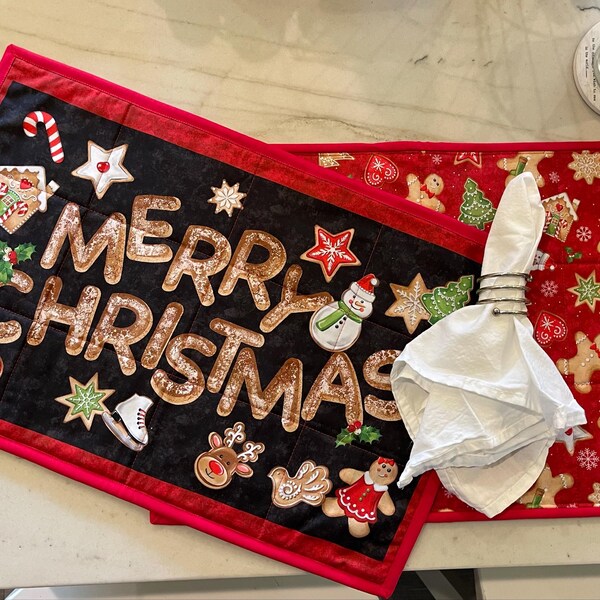 Summertime Scrappy Quilted Double-sided Table Runner - Etsy