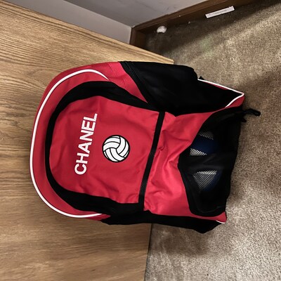 Personalized Volleyball Backpack With Name & Embroidered Volleyball ...