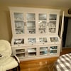 Coastal Sleek Mirror Door Credenza Breakfront Buffet Server Media ...