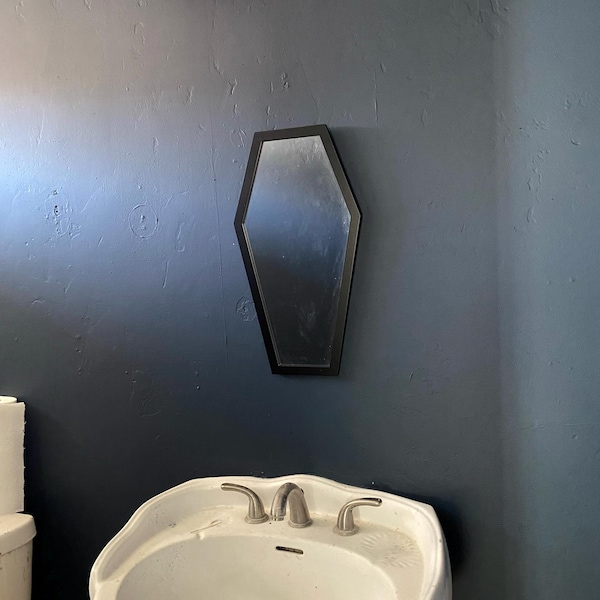 Gothic Decor Coffin Mirror 21 Inches by 11 Inches - Etsy UK