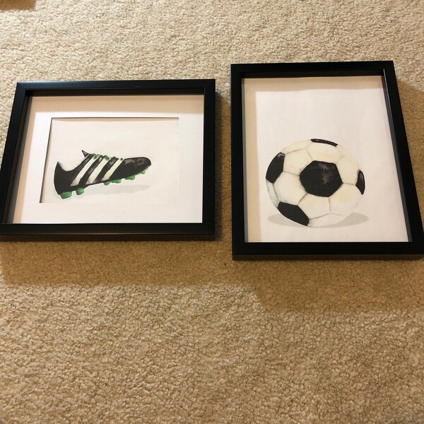 Soccer Print Set, Soccer Printable Art, Soccer Posters, Sport Art ...