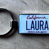 California License Plate Keychain Custom Car Keychain License Plate ...