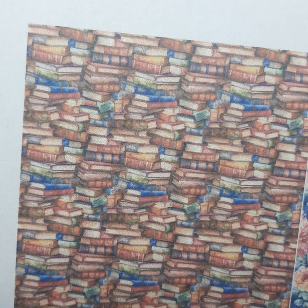 Books Digital Paper, Seamless Pattern. Vintage Clipart, Retro Digital ...