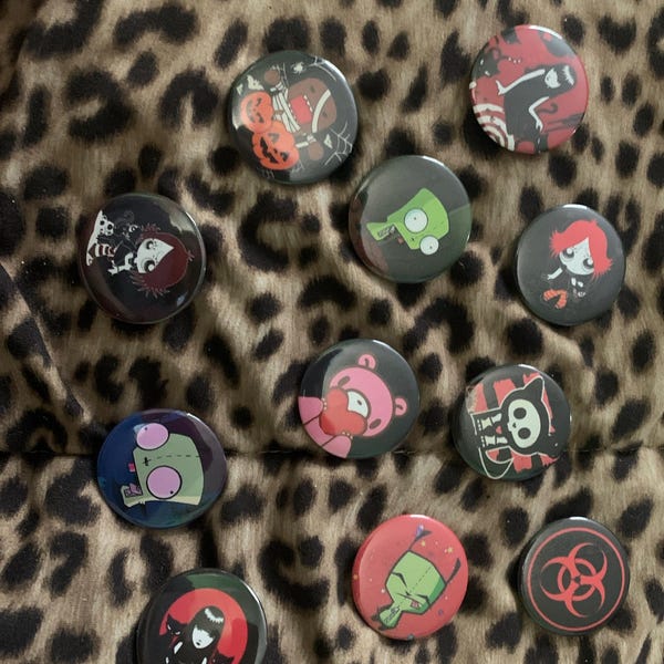 Emo Scene Halloween 1 1/2" Pinback Buttons (custom Made) - Etsy