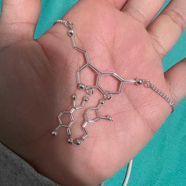 Biolojewelry -BFF DNA Base Pair Necklaces - Guanine & Cytosine Biology ...