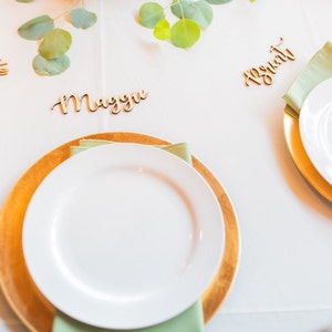 Wood Name Place Cards, Rustic Wedding Decor, Event Accessories - Etsy