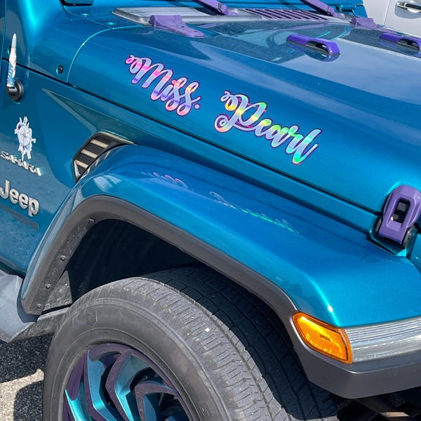 Custom Hood Decals Set of Two, Layered Hood Decal, Hood Decals for ...