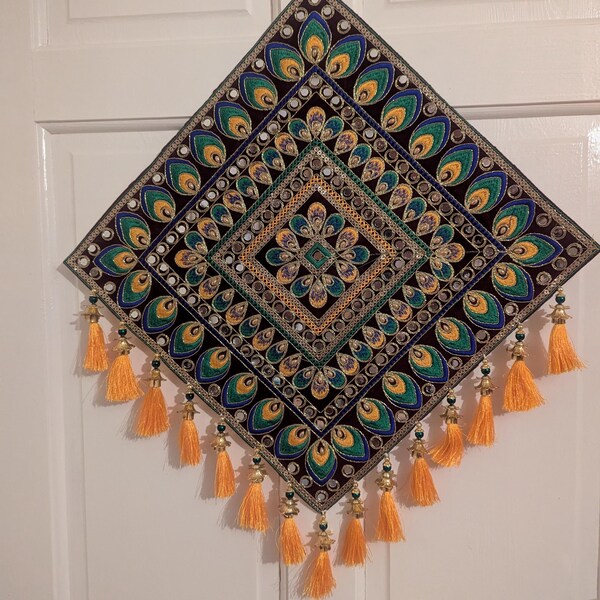 Garuda Pooja Bell Ghanti Golden Brass Metal Hindu Hand Held Puja Bell ...