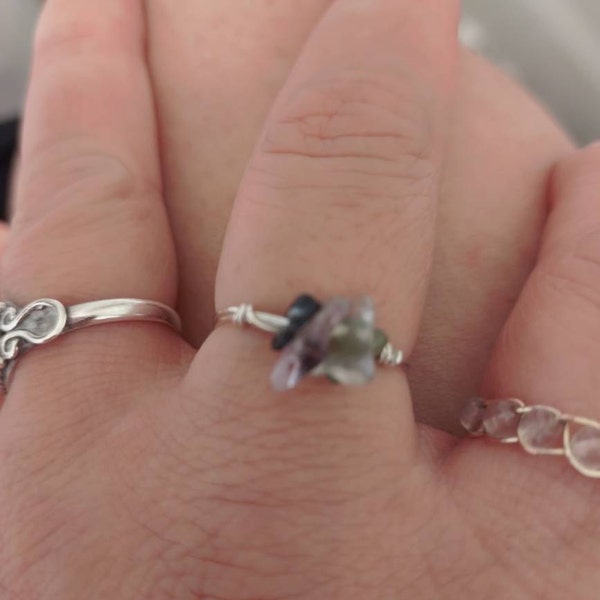 Custom Crystal Ring Handmade With Real Crystals -you Choose the ...