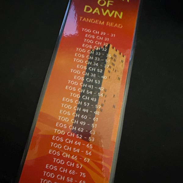 ONE Throne of Glass Tandem Read Bookmark - Double Sided - TOG Book Mark ...