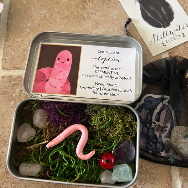 Adopt a Worm, Snail, Snake or Slug/ Adopt a Pet / Pet Worm / Earthworm ...