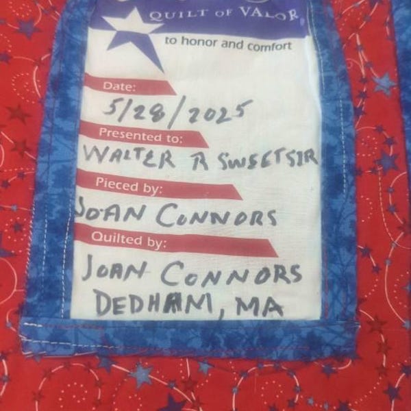 Quilts of Valor, Star Vines Quilt Label --free Shipping - Etsy