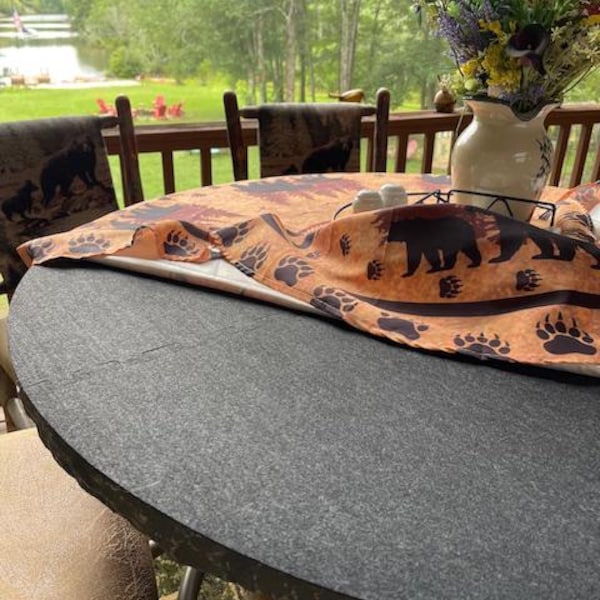 Large Round Pad/ Felt Table Cover/ Customizable Sizing - Etsy