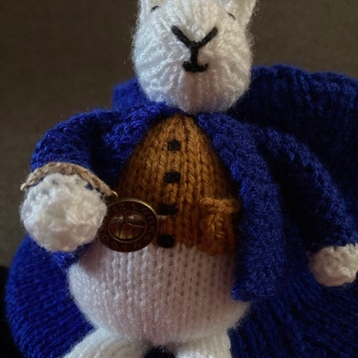 Alice in Wonderland and White Rabbit 14'' and 7'' 2 Needles, Doll ...