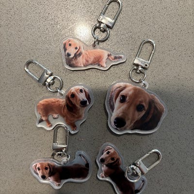 Custom Cat Keychain, Dog Keychain, Pet Keychain, Personalized Pet Photo ...