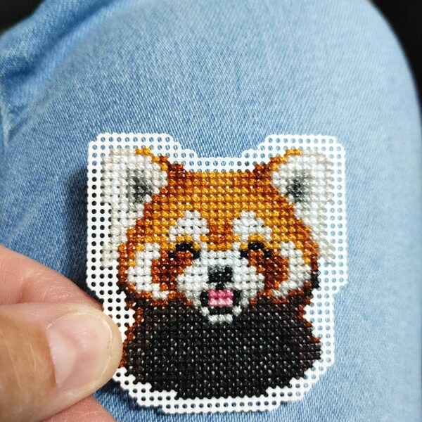 Red Panda Bundle Cross Stitch Pattern PDF - Red Panda + Smiling Red ...