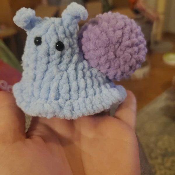 Cherry Snail Crochet Pattern, Low Sew Snail Crochet Pattern, Stuffed ...
