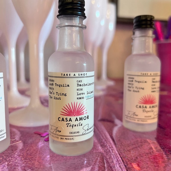 Bachelorette Casamigos Labels 50 Ml | Wife of the Party | Tequila Label ...