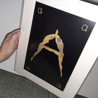 Erte Matted Print 1987 BALLET DANCER ONDEE Rain Shower Ballerina ...