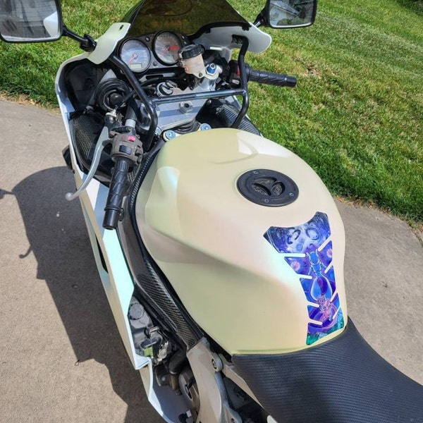 Skeleton Rider Universal 3D Tank Pad Sticker Decal for Motorcycle or ...