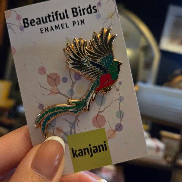 Red Northern Cardinal V.2 Enamel Pin Badge, Gift for Him, Gift for Her ...