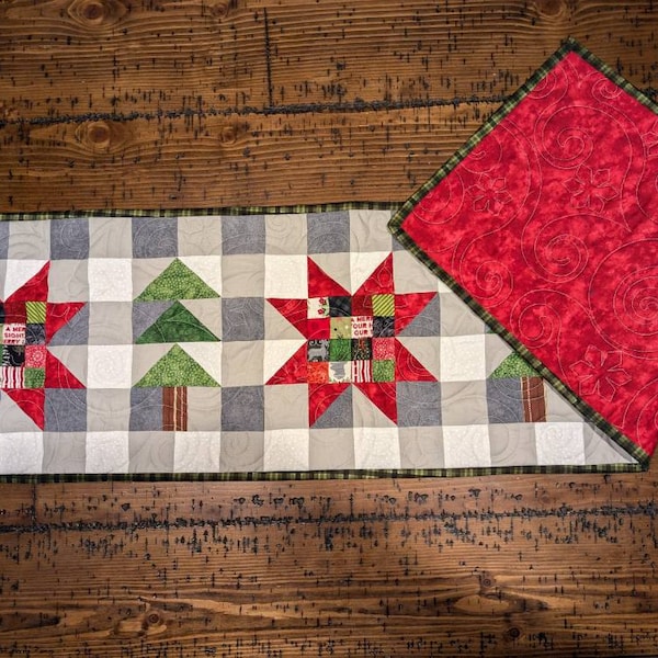 DIGITAL Pattern: Buffalo Check Christmas Runner - Etsy