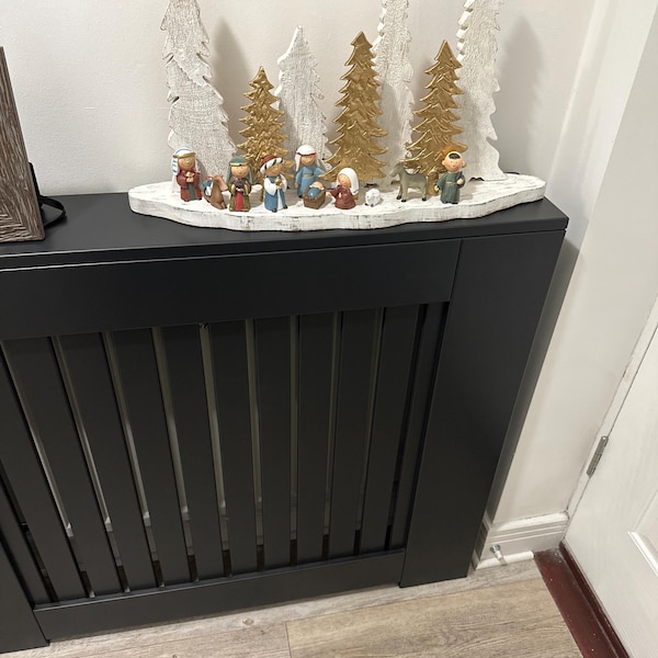 Black Radiator Cover - Etsy UK