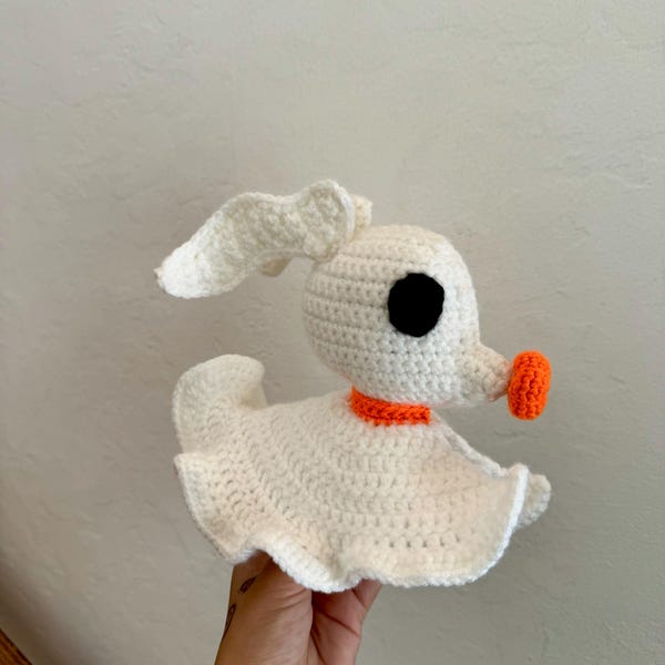 Crochet Ghost Dog Toy Pattern Amigurumi Zero Rag Doll - Etsy