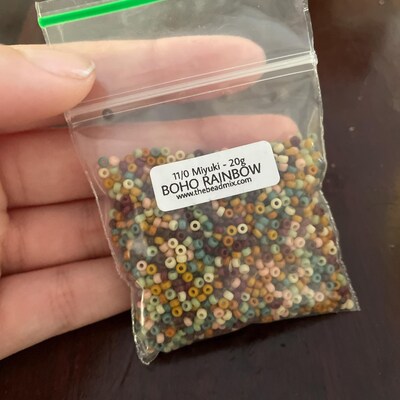 100g 6/0 Czech Seed Bead Mix Confetti 4mm Glass Beads, 6/0 Seed Beads ...