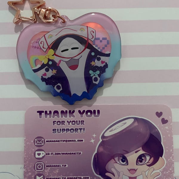 Splat Idols Deep Cut Cute Heart Keychain Splatoon 3 - Etsy