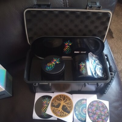 Pineapple Locking Stash Box Combo Smell Proof Case With Lock Grinder ...