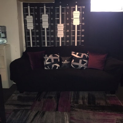 Audio Wave Wall Decal Sound Wave Wall Sticker Recording Studio Music ...