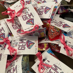 PRINTABLE Party Favor Tag, Ring Pop Party Favor Thank You Card, Easy ...