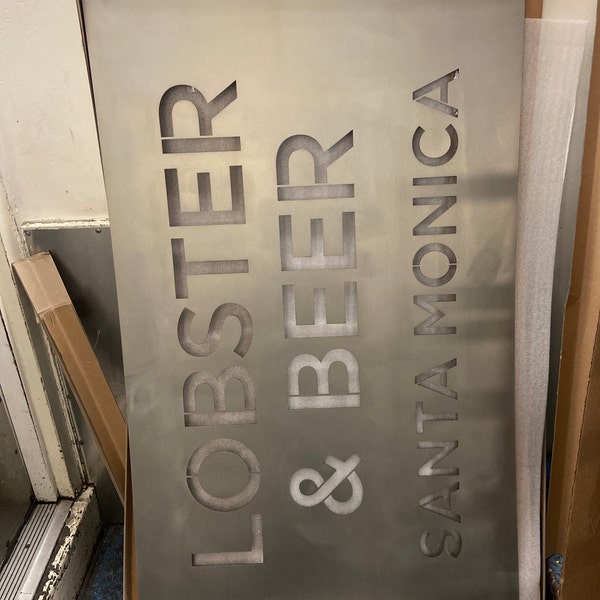 Custom Metal Business Logo Sign : Laser Cut, Monument Wayfinding ...