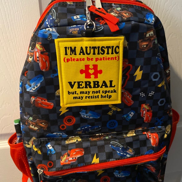 Autism Alert Hang Tag, Personalized Medical Alert Hanging Patches ...