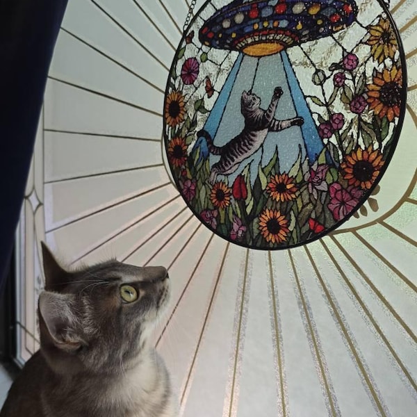 Reef Shark Window Cling Stained Glass Look Decal Sticker Window Film No ...