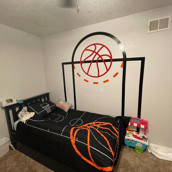 Basketball Free Throw Line Wall Decal. Boy's Room Home Decor ...