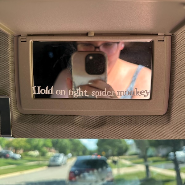 Hold on Tight, Spider Monkey - Twilight Visor Mirror Vinyl Decal - Etsy