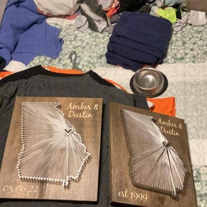 DIY Iowa String Art Kit, State String Art Kit, Iowa Nail Art, Rustic ...