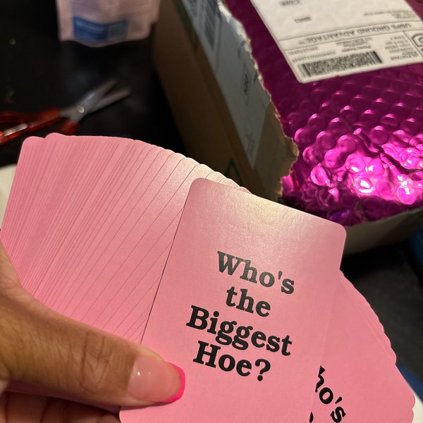 Who's the Biggest Hoe?-adult Card Game,drinking Game,card Game,ladies ...