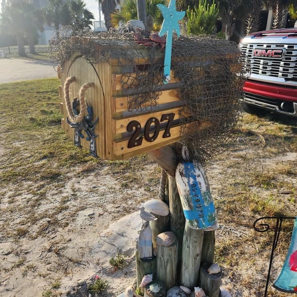 Starfish Mailbox Flag - Etsy